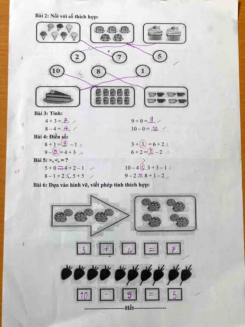 36 Đề thi toán lớp 1 học kỳ 1 Cánh Diều (chương trình mới)